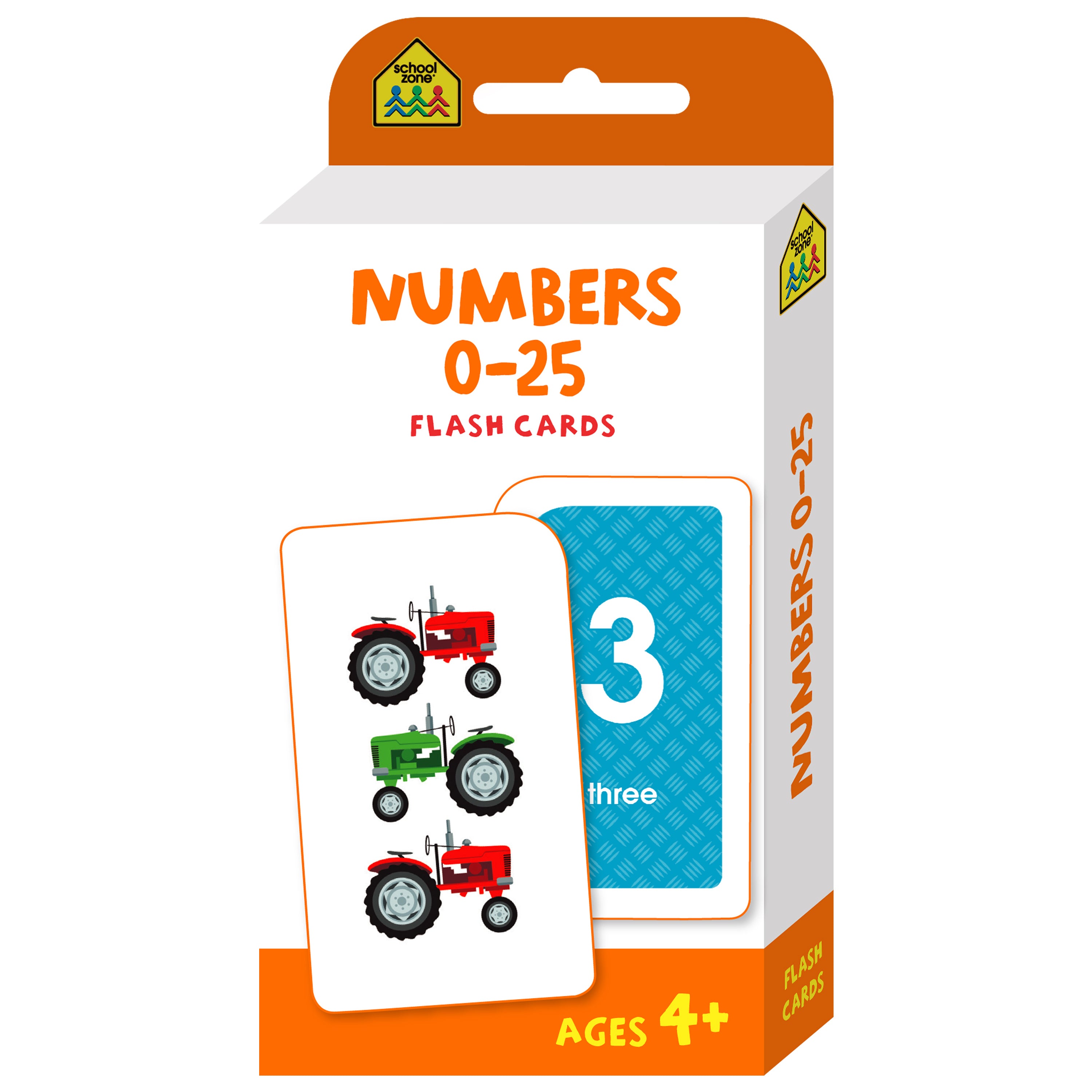 School Zone Numbers 0-25 Flash Cards (2024 Edition) | Number Learning ...