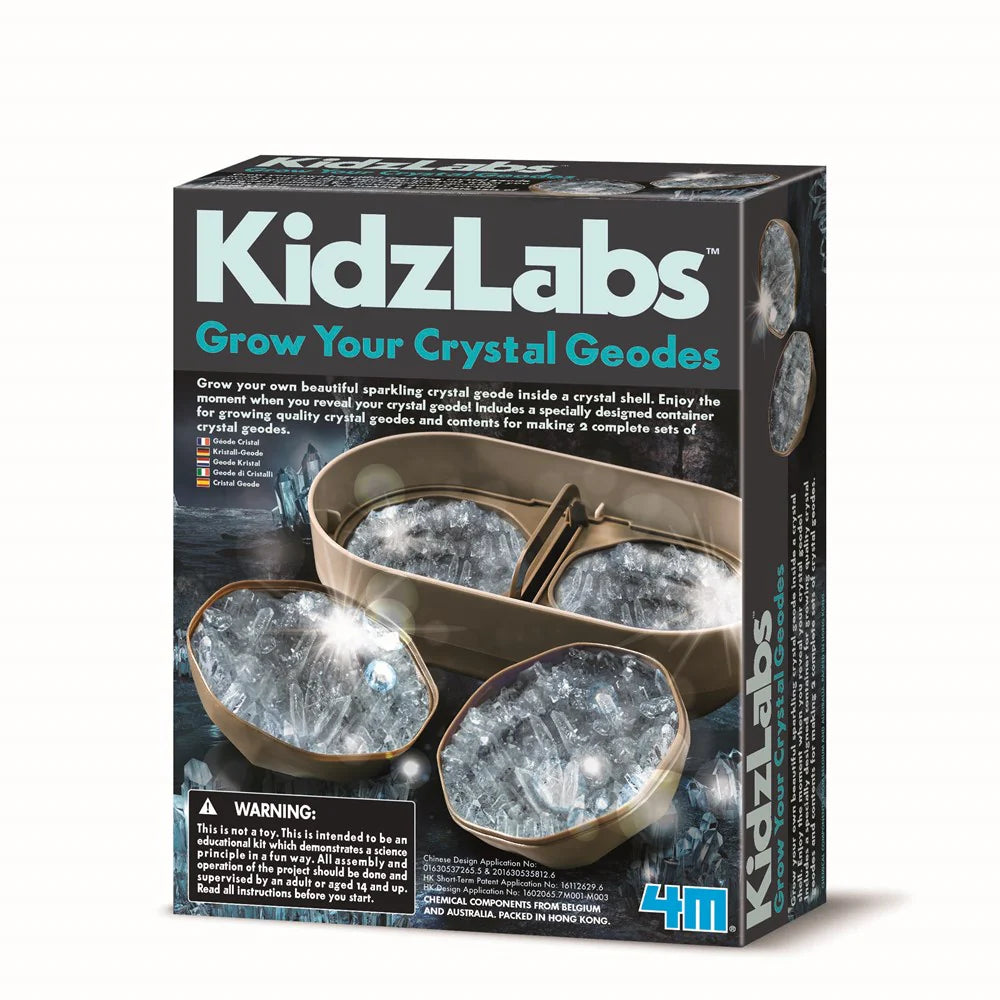 4M Grow Your Own Crystal Geodes Kit – Science Kit for Kids – The Toybox ...