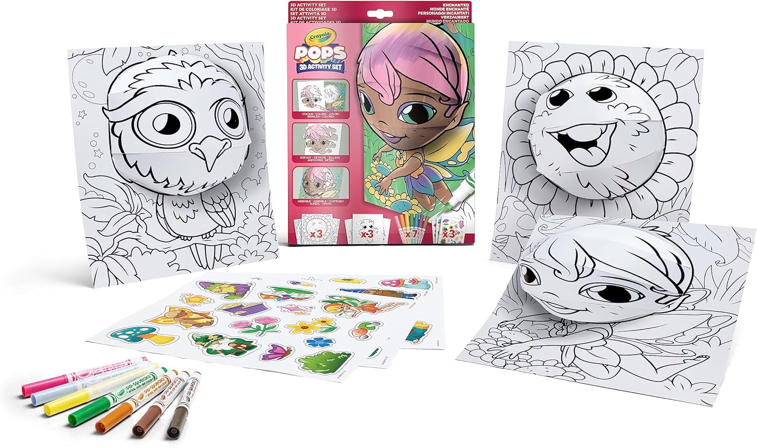 *Crayola POPS 3D Activity Set Enchanted – The Toybox NZ Ltd