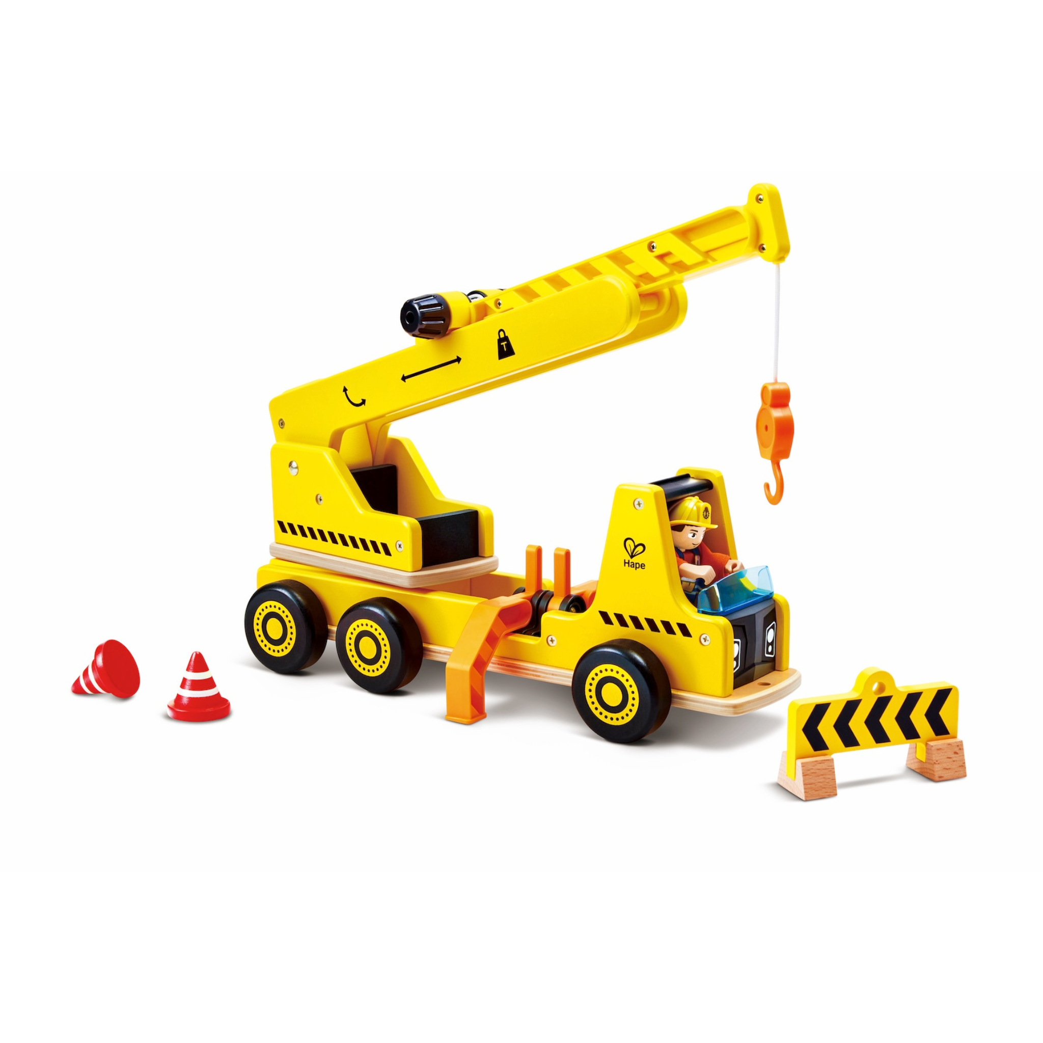 Hape Mobile Crane & Construction Set – Wooden Building Toy | The Toy ...