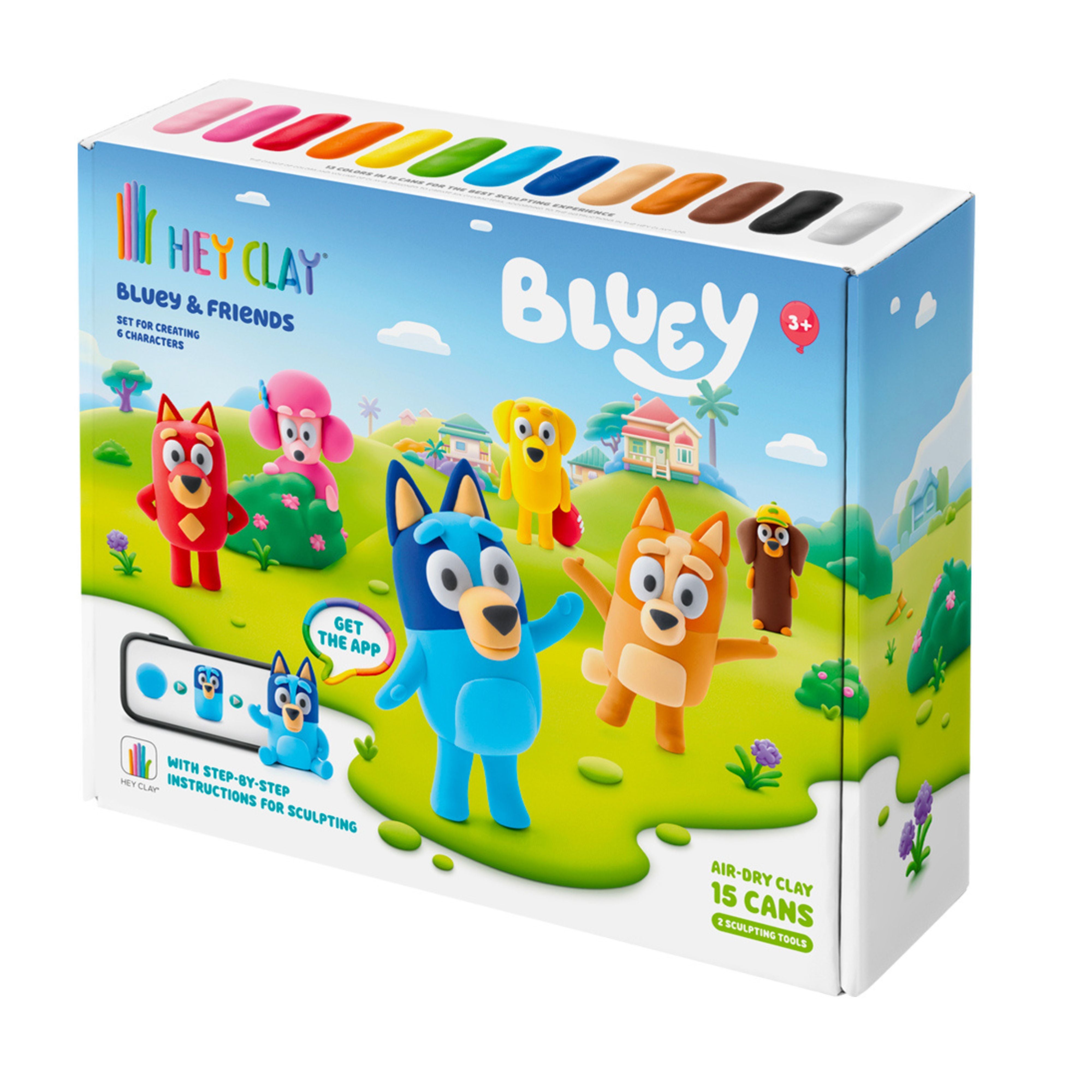 Hey Clay – Bluey and Friends 15 Pack | Sculpt Your Favourite Characters ...