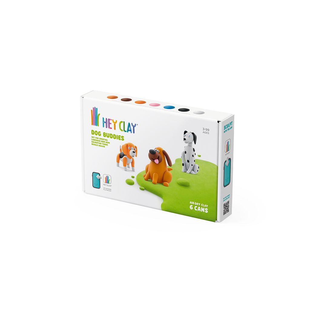 Hey Clay Dog Buddies 6 Pack – Creative Clay Modelling Set | The Toy Box ...